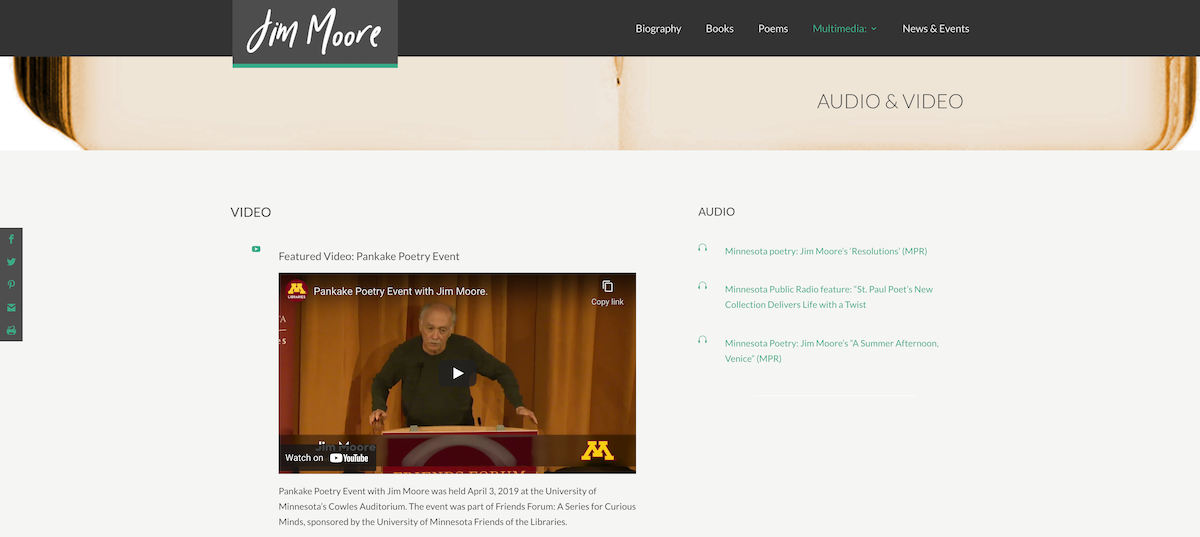 Audio & Video - Jim Moore